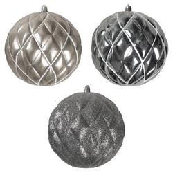 Enchanted Forest® 130mm Slate Mixed Texture Shatterproof Ornaments - 3 Pack at Menards®