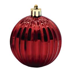 Enchanted Forest® 60mm Dark Red Textured Shatterproof Ornaments - 50 ...