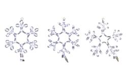 Enchanted Forest® 12" White LED Rope Snowflake Window Decoration ...