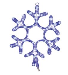 Enchanted Forest® 12" Blue LED Rope Snowflake Window Decoration ...