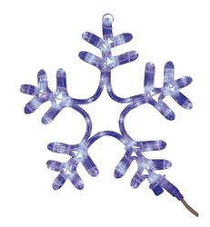 Enchanted Forest® 12" Blue LED Rope Snowflake Window Decoration ...