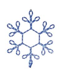 Enchanted Forest® 18" Blue LED Rope Snowflake Window Decoration ...
