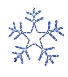 Enchanted Forest® 18" Blue LED Rope Snowflake Window Decoration ...