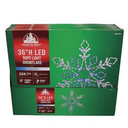 Enchanted Forest® 3' Blue & White LED Snowflake at Menards®