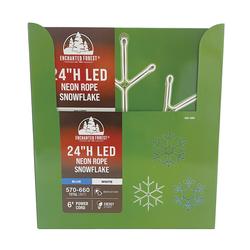 Enchanted Forest® 24" Neon Rope Light Snowflake - Assorted Styles at ...