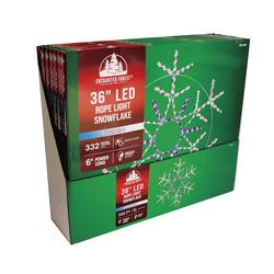 Enchanted Forest® 3' Blue & White LED Snowflake at Menards®