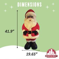 Enchanted Forest® 3'6" LED Santa with Glasses Blow Mold at Menards®