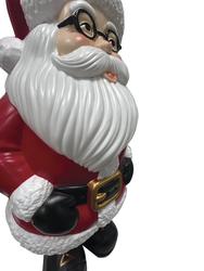 Enchanted Forest® 3'6" LED Santa with Glasses Blow Mold at Menards®
