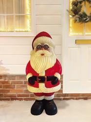 Enchanted Forest® 3'6" LED Santa with Glasses Blow Mold at Menards®