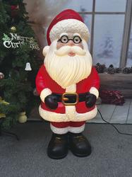 Enchanted Forest® 3'6" LED Santa with Glasses Blow Mold at Menards®
