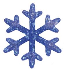 Enchanted Forest® 35" LED Lighted Blue & White Glittered Fabric ...