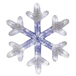 Enchanted Forest® 35" LED Lighted Blue & White Glittered Fabric ...