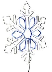 Enchanted Forest® 3' LED Neon Rope Light Snowflake - Assorted Colors at ...