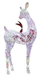 Enchanted Forest® 4'6" LED Multicolor Shimmering Doe with Bow at Menards®