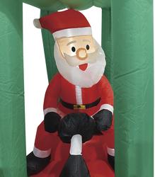 Enchanted Forest® 6' LED Lighted Santa on a Forklift Inflatable at Menards®
