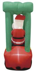 Enchanted Forest® 6' LED Lighted Santa on a Forklift Inflatable at Menards®