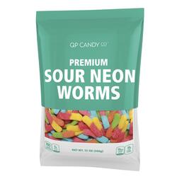 QP Candy Co™ Sour Neon Worms - 11 oz at Menards®
