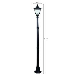 Patriot Lighting® Vetro Black LED Post Light Kit at Menards®