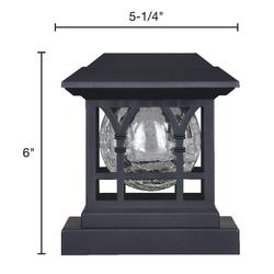 Patriot Lighting® Solar Integrated LED Stonehouse Post Cap Light at ...