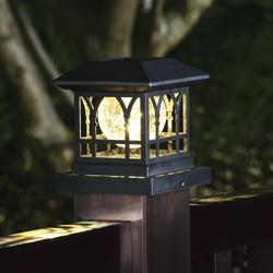 Patriot Lighting® Solar Integrated LED Stonehouse Post Cap Light at ...