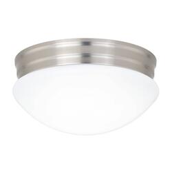 Patriot Lighting® Brady II Brushed Nickel Integrated LED Flush Mount ...