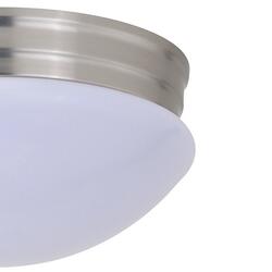 Patriot Lighting® Brady II Brushed Nickel Integrated LED Flush Mount ...