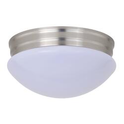 Patriot Lighting® Brady II Brushed Nickel Integrated LED Flush Mount ...