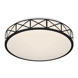 Patriot Lighting® Criss Black Integrated LED Flush Mount Ceiling Light ...