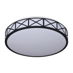 Patriot Lighting® Criss Black Integrated LED Flush Mount Ceiling Light ...