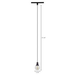 Patriot Lighting® Loft 1-Light Bronze Track Lighting Pendant at Menards®