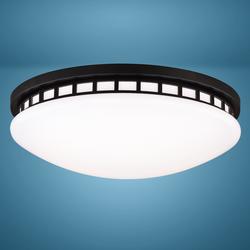 Patriot Lighting® Julius Black Integrated LED Flush Mount Ceiling Light ...