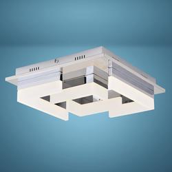 Patriot Lighting® Leisa Chrome Integrated LED Flush Mount Ceiling Light ...