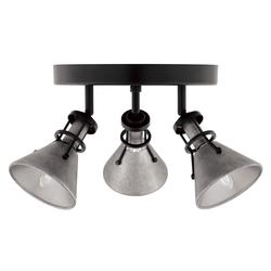 Patriot Lighting® Ashtyn Matte Black & Charcoal Patina 3-Light Semi ...