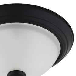 Valen 13"W Matte Black 2-Light Flush Mount Ceiling Light - 2 Pack at ...