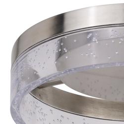 Patriot Lighting® Leah Satin Nickel Integrated LED Flush Mount Ceiling ...