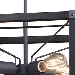 Patriot Lighting® Grayson Matte Black & Matte Gray 4-Light Pendant at ...