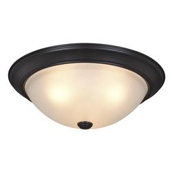 Patriot Lighting® Dylan 15"W Matte Black 3-Light Flush Mount Ceiling ...