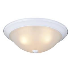 Patriot Lighting® Dylan 15"W White 3-Light Flush Mount Ceiling Light ...