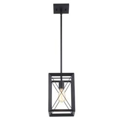 Patriot Lighting® Carah Matte Black 1-Light Pendant at Menards®