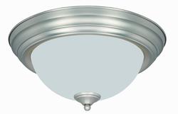 Patriot Lighting® Benny Satin Nickel LED Flush Mount Ceiling Light at ...