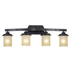Patriot Lighting® Lancaster Black Walnut 4-Light Vanity Light at Menards®