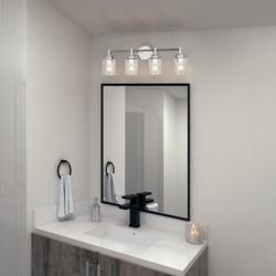 Patriot Lighting® Mix and Match Simon Chrome 4 Light Vanity Light at ...