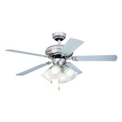 Patriot Lighting® Minerva II 44" Brushed Nickel Indoor 4-Light Ceiling ...