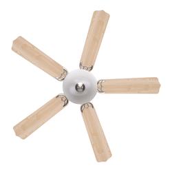Patriot Lighting® Apollo II 52" Satin Nickel Indoor 2-Light Ceiling Fan ...