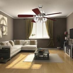 Turn of the Century® 3-Light Brushed Nickel Ceiling Fan Light at Menards®