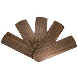 Patriot Lighting® 52" Oak/Walnut Ceiling Fan Replacement Blades - 5 pcs ...
