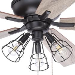 Patriot Lighting™ Manchester II 52" Bronze Indoor LED Ceiling Fan at ...