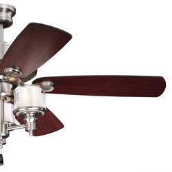 Patriot Lighting™ Tempo II 52" Satin Nickel Indoor LED Ceiling Fan at ...