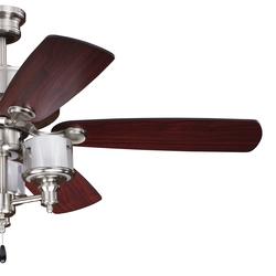 Patriot Lighting™ Tempo II 52" Satin Nickel Indoor LED Ceiling Fan at ...