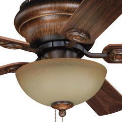 Patriot Lighting® Camden II 42" Aged Walnut Indoor 2-Light Ceiling Fan ...